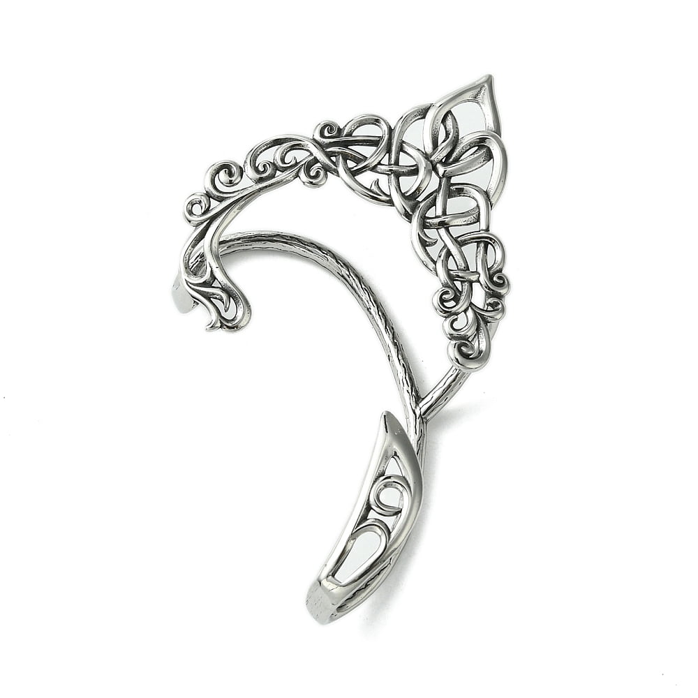 316 Surgical Stainless Steel Cuff Earrings Fairy Ears Left Silver ...