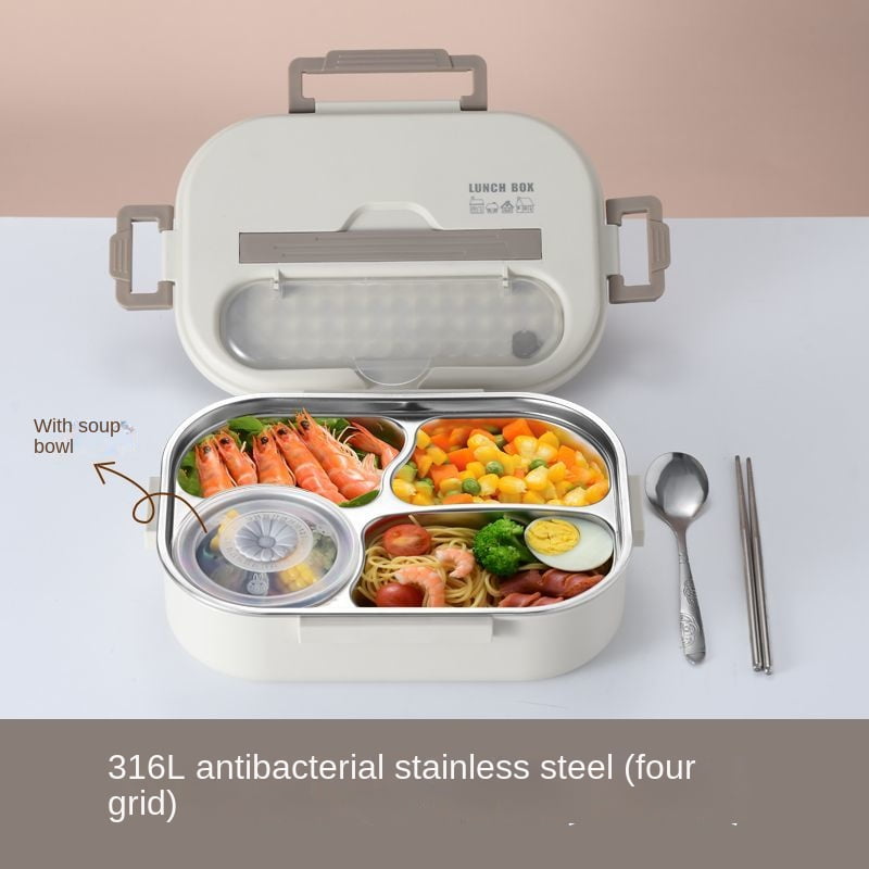 316 stainless steel food grade square lunch box fast food tray office ...