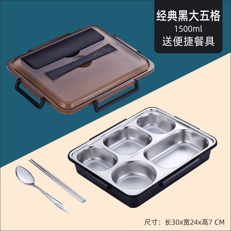 316 stainless steel insulation compartment lunch box lunch box student ...