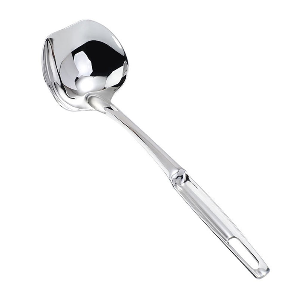 316 stainless steel soup spoon colander with Pour Spout - 11.6 inch ...