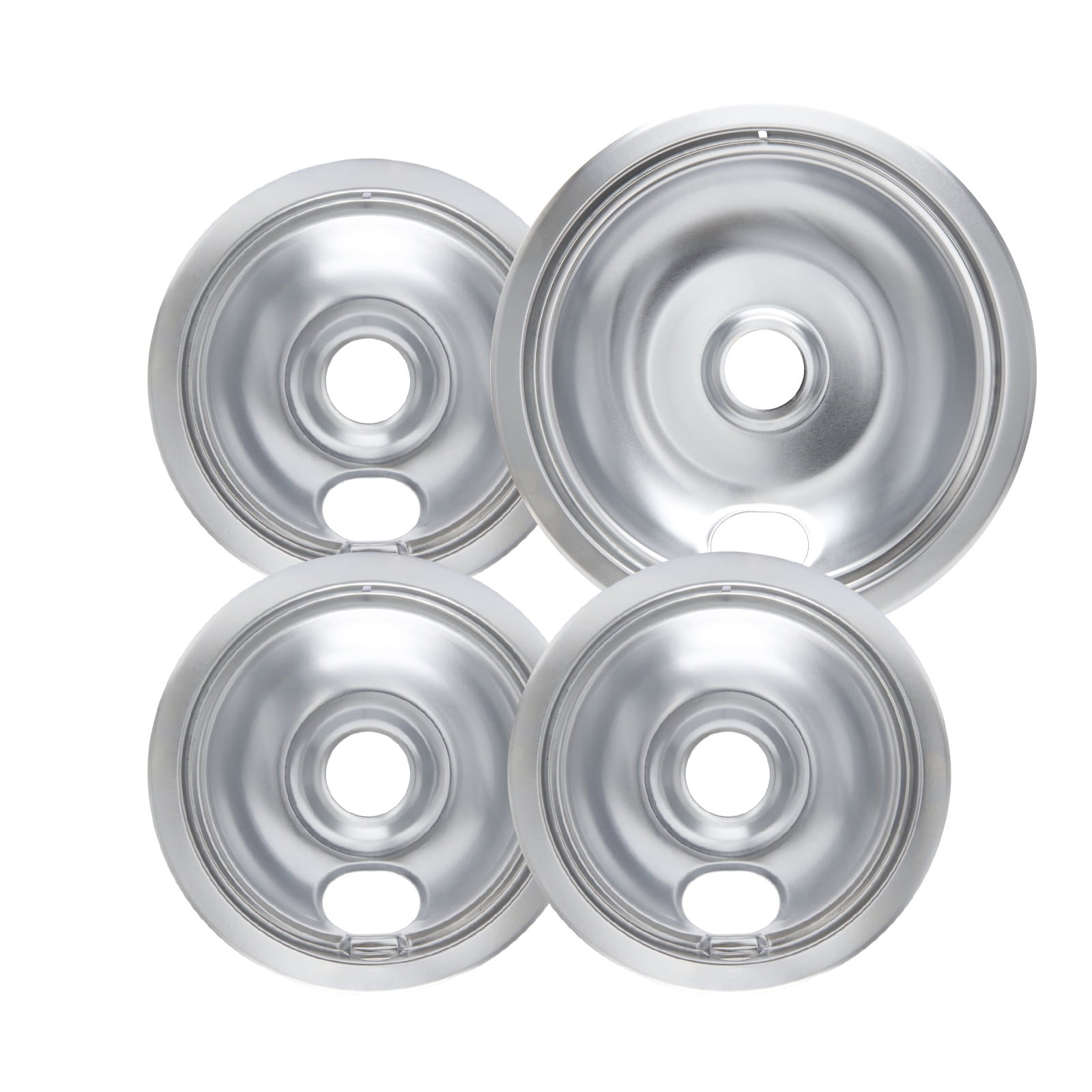"COZZIVITA Chrome Drip Pans, Compatible with Kenmore Frigidaire, 3 Pcs ...