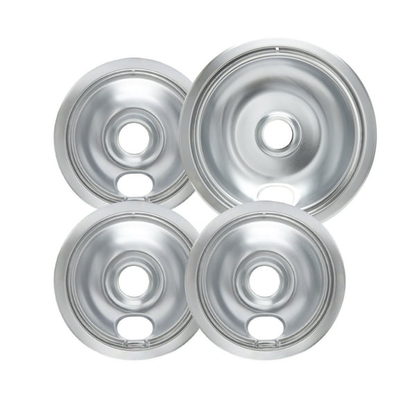 "COZZIVITA Chrome Drip Pans, Compatible with Kenmore Frigidaire, 3 Pcs ...