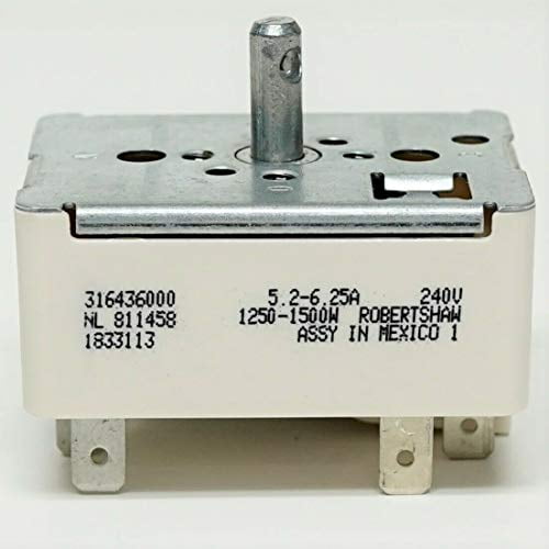 316436000 Surface Burner Control Switch Compatible for Frigidaire 6 ...