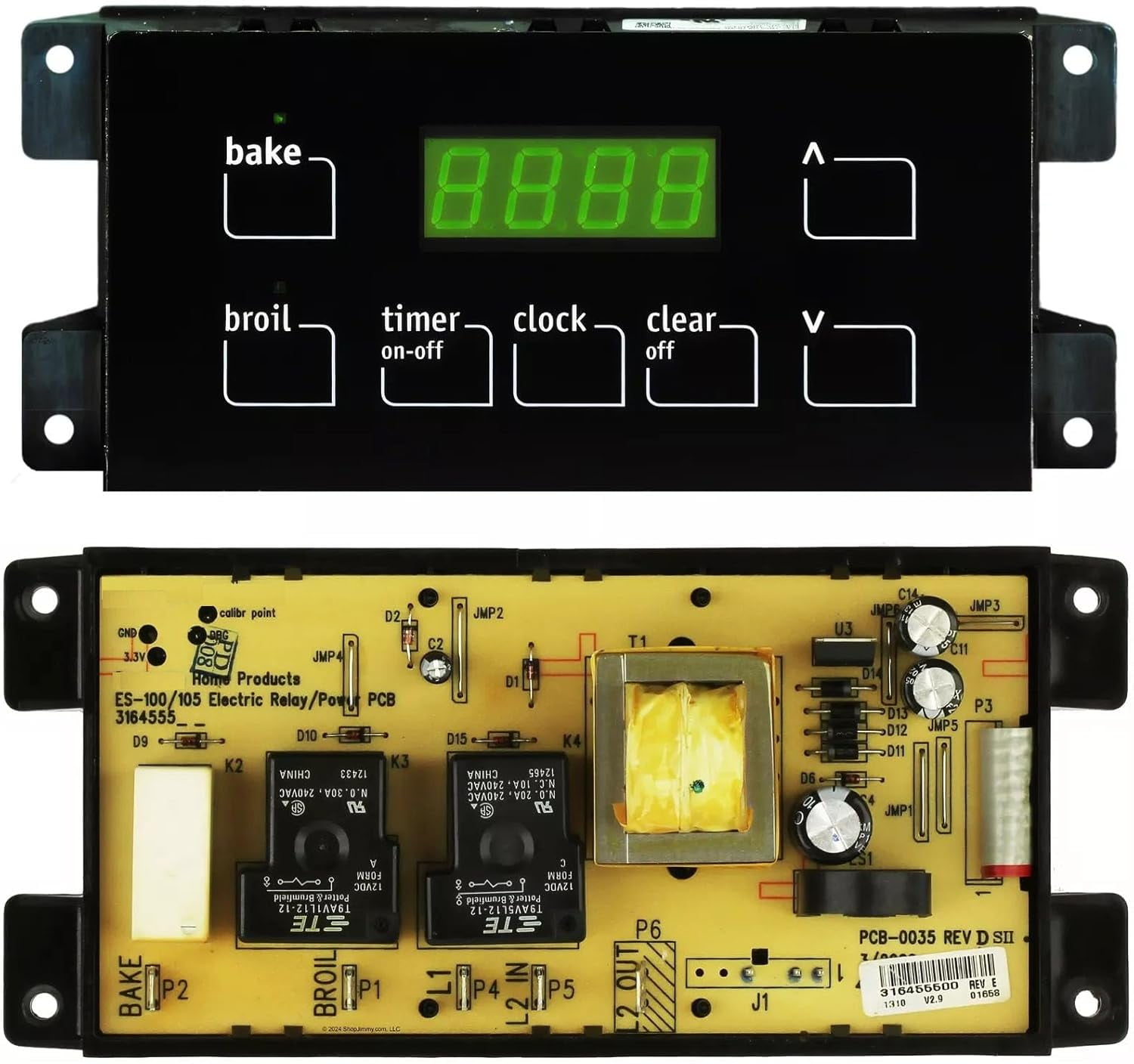 316455500 Oven Range Stove Clock Control Board,Compatible with ...