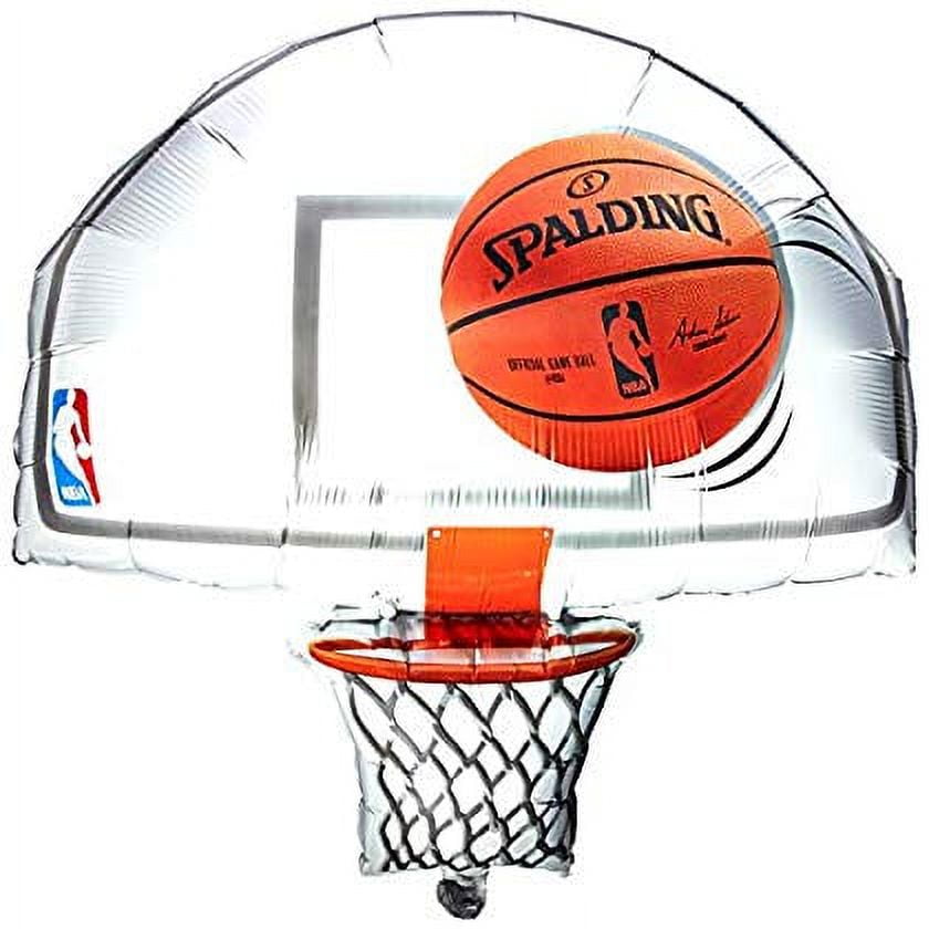 31648 NBA Backboard Basketball Foil Balloon, 26', Multicolored ...