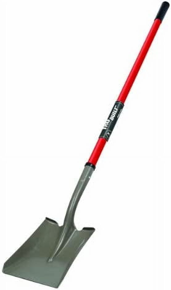 31657 Tru Built 47-Inch Square Point Shovel, Long Handle, Fiberglass ...
