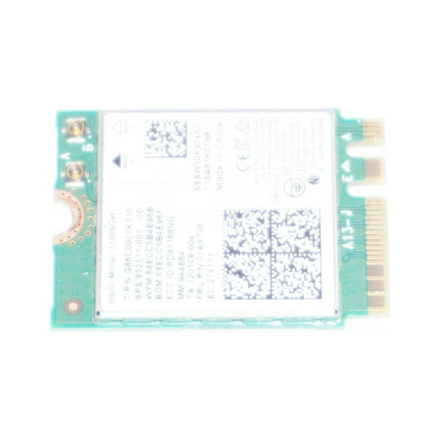 3168NGW Intel Dual Band Wireless-Ac 3168 802.11 Ac 1x1 Wifi + Bluetooth ...