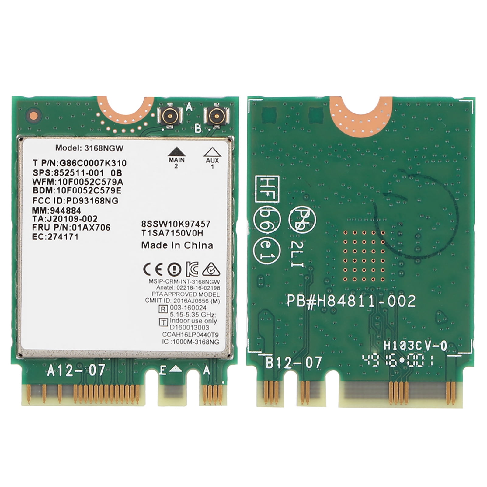 3168NGW WiFi Network Adapter Card, BT 4.2 Network Card, For , Etc ...