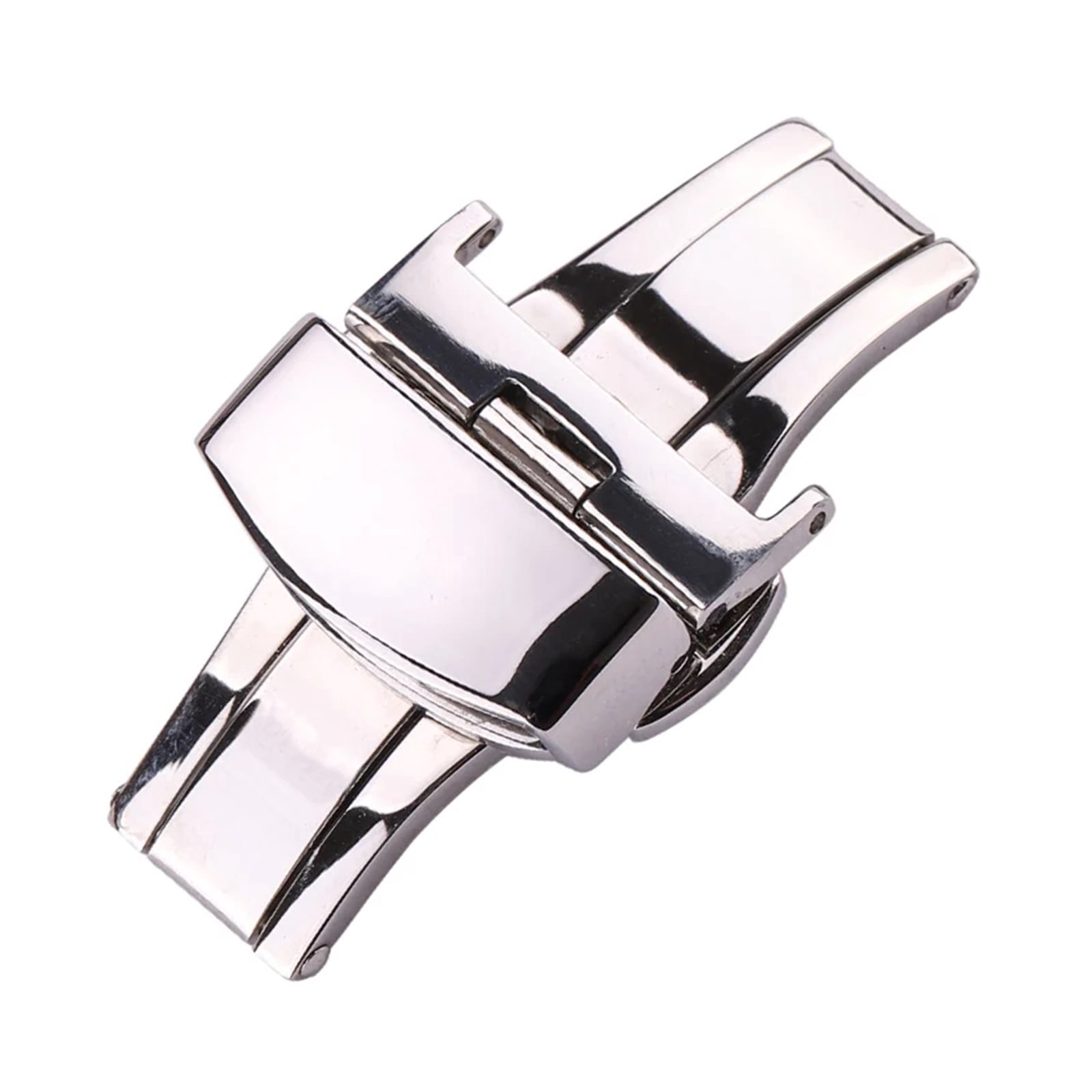 316L Stainless Steel 16 18 20 22 24mm Watch Buckle Watchbands Double ...