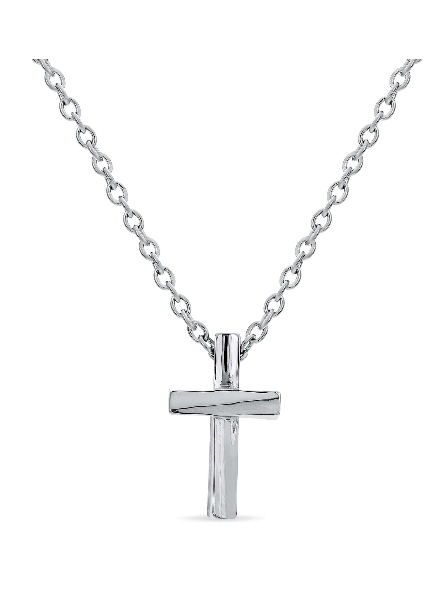 316L Stainless Steel Cross Necklace 21 Inches - Walmart.com