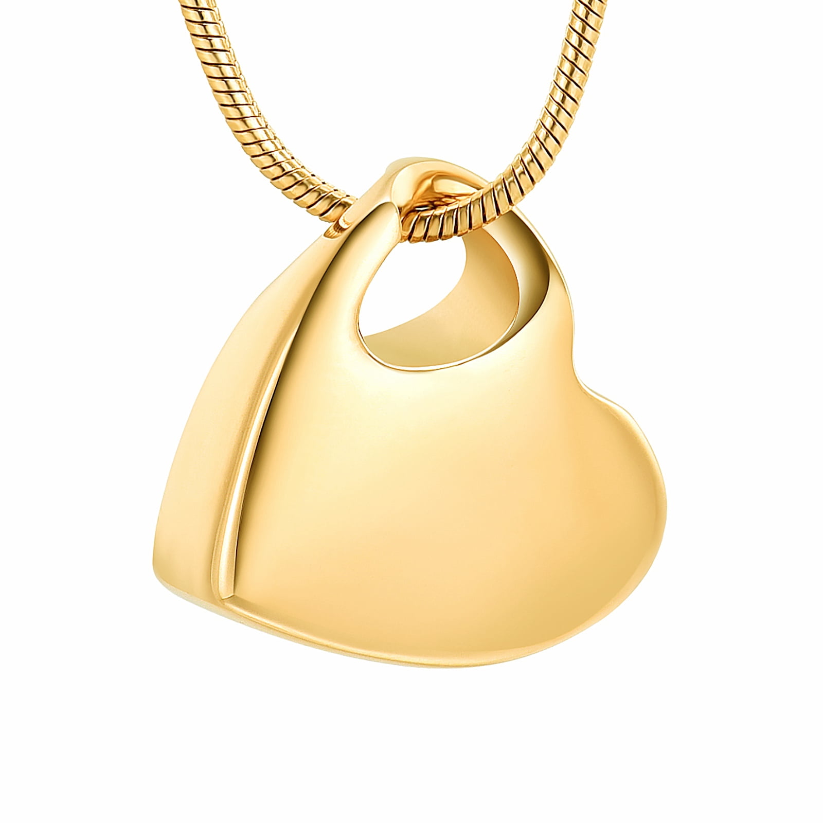 316L Stainless Steel Hurt Heart Urn Pendant Memory Necklace for ...