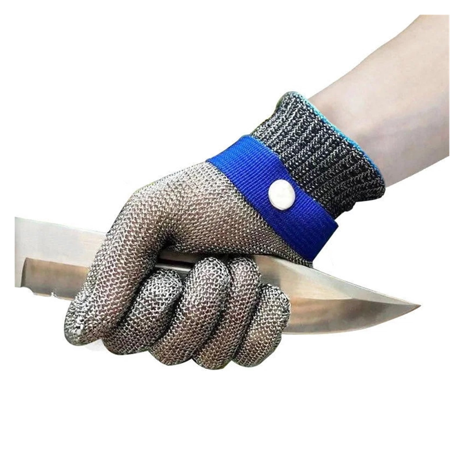 316L Stainless Steel Wire Anti Knife Glove With Buckle Working Safety ...