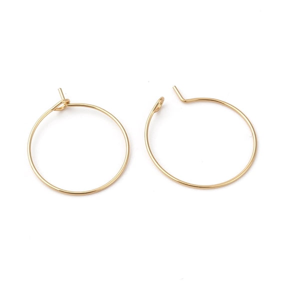 316L Surgical Stainless Steel Hoop Earring Findings Wine Glass Charms ...