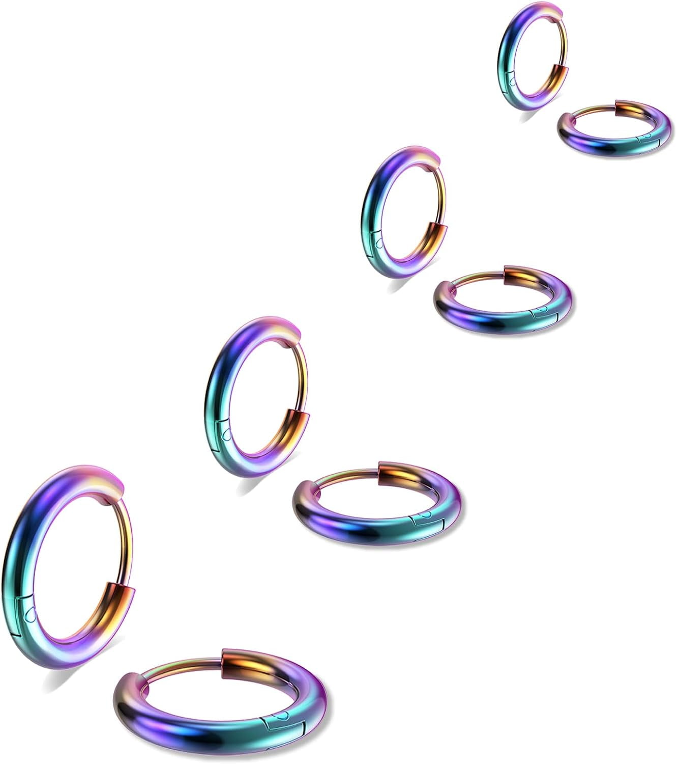 316L Surgical Stainless Steel Small Hoop Earrings 8Mm 10Mm 12Mm 14Mm ...