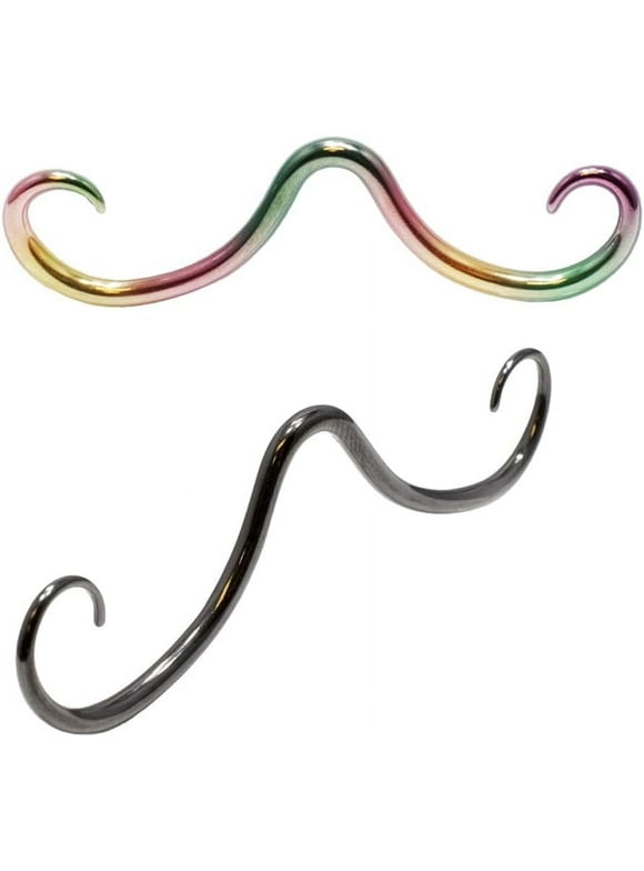 Mustache Septum Piercing