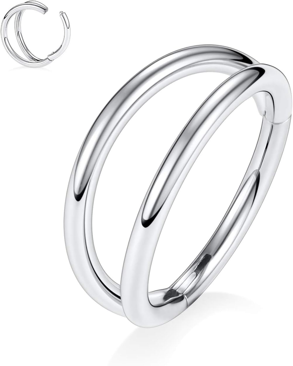 316L Surgical Steel Nose Hoop Septum Conch Piercing Jewelry Cartilage ...