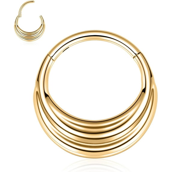 316L Surgical Steel Septum Ring Nose Ring Hoop Hypoallergenic Daith ...