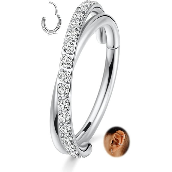 316L Surgical Steel Tragus Helix Rook Conch Daith Piercing Jewelry ...