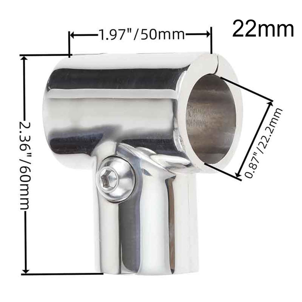 316Stainless Steel Marine Handrail 90° Joint Connector Yacht Fasteners ...