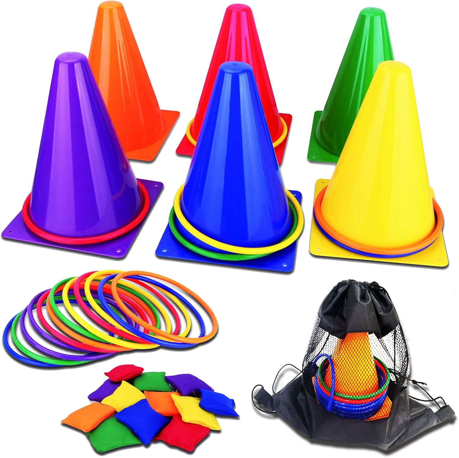 31PCS 3 in 1 Carnival Outdoor Games Combo Set for Kids, Soft Plastic ...