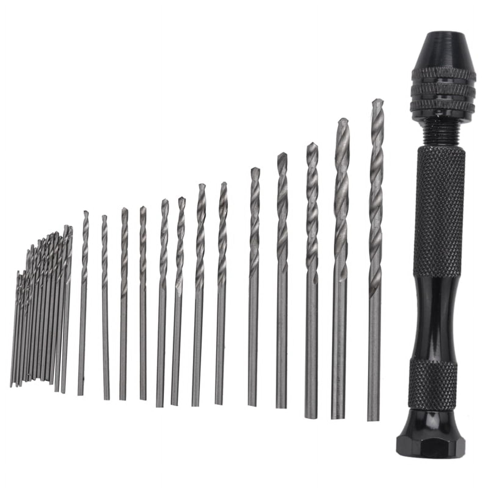 31Pcs Hand Drill Set Pin Vise -Mini Twist Drill Bits - Walmart.com