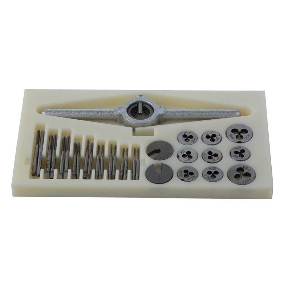 31Pcs M1-M2.5 HSS Metric Tap And Die Set Screw Thread Plugs Taps ...