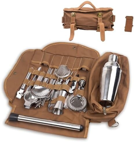 31Pcs Travel Bartender Kit–Bartending Kit with Bar Tools Bartender ...