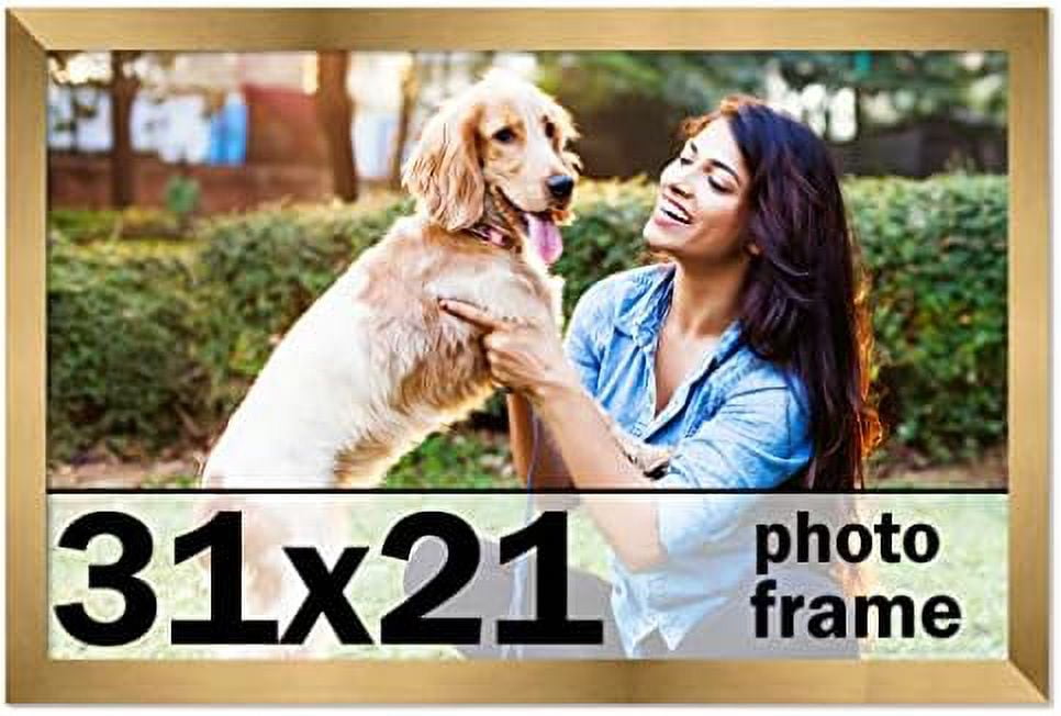 31X21 Frame Bronze Picture Frame - Modern Photo Frame Includes UV Guard ...