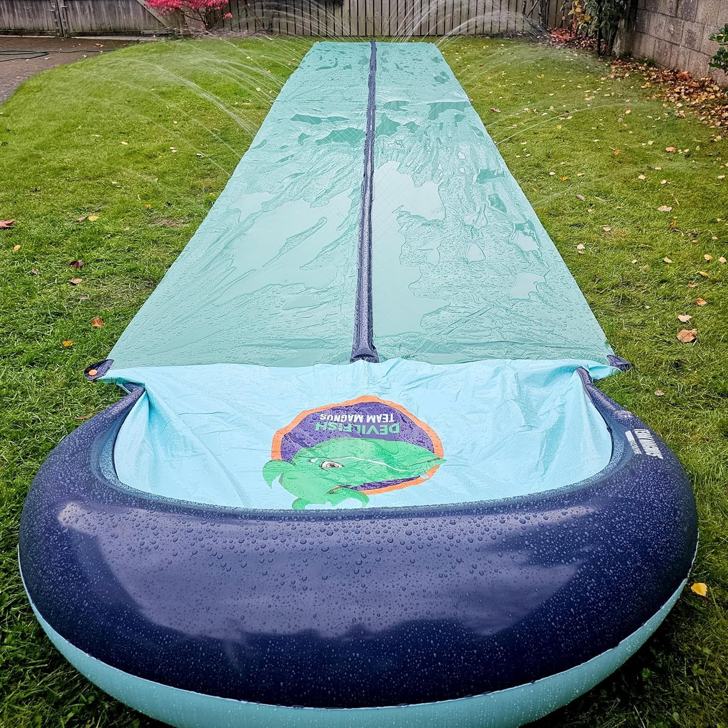 31ft Long Slip N Slide with Inflatable Crash Pad for Kids Ages 8-12 ...