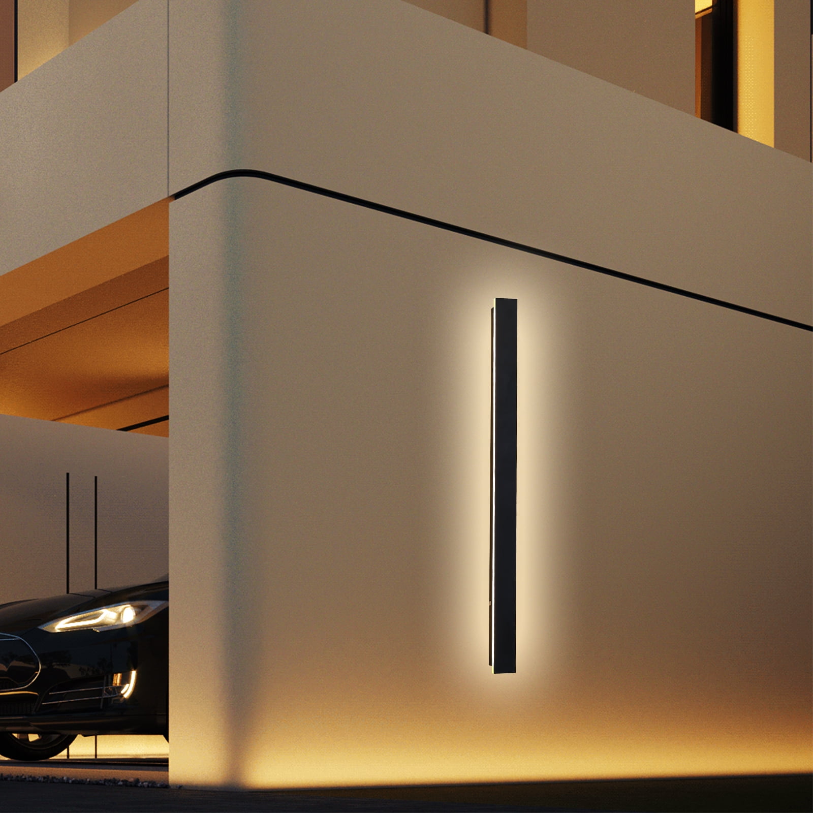 31in Modern Outdoor Wall Light Waterproof Linear Long Wall Lamp 3000K ...