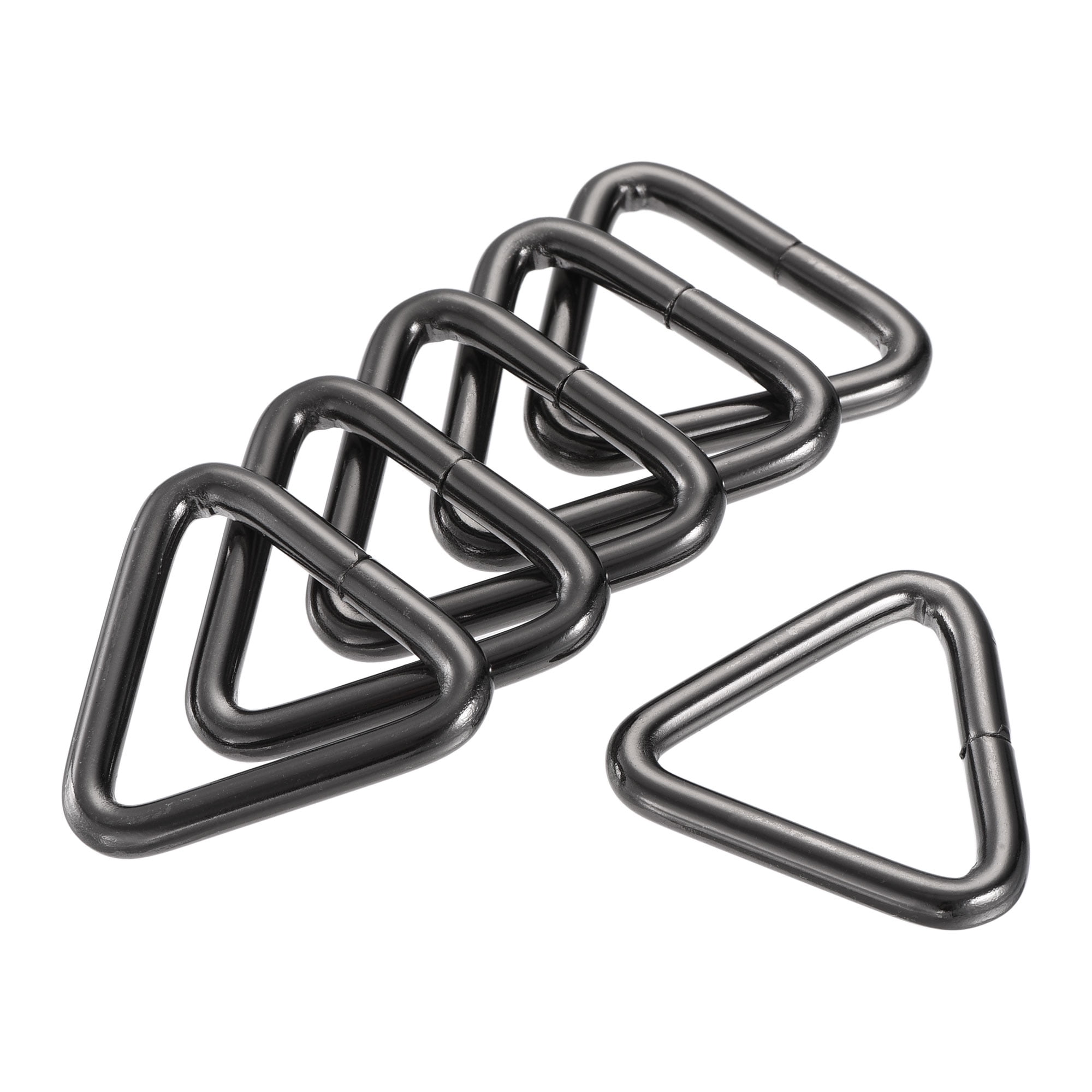 31mm Inner Width Triangle Ring Buckle Iron Electroplated Dark Gray 20 ...