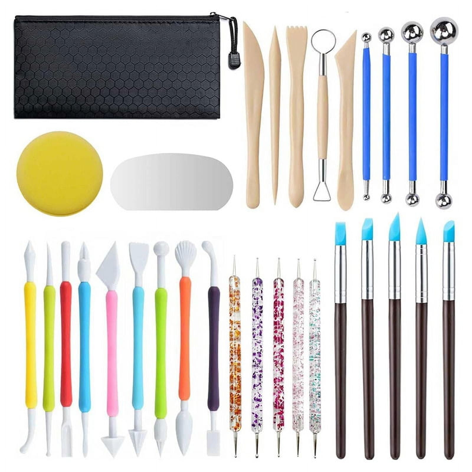 31pcs Clay Tools,Pottery Tools Kit,Air Dry Clay Tools,Polymer Clay ...