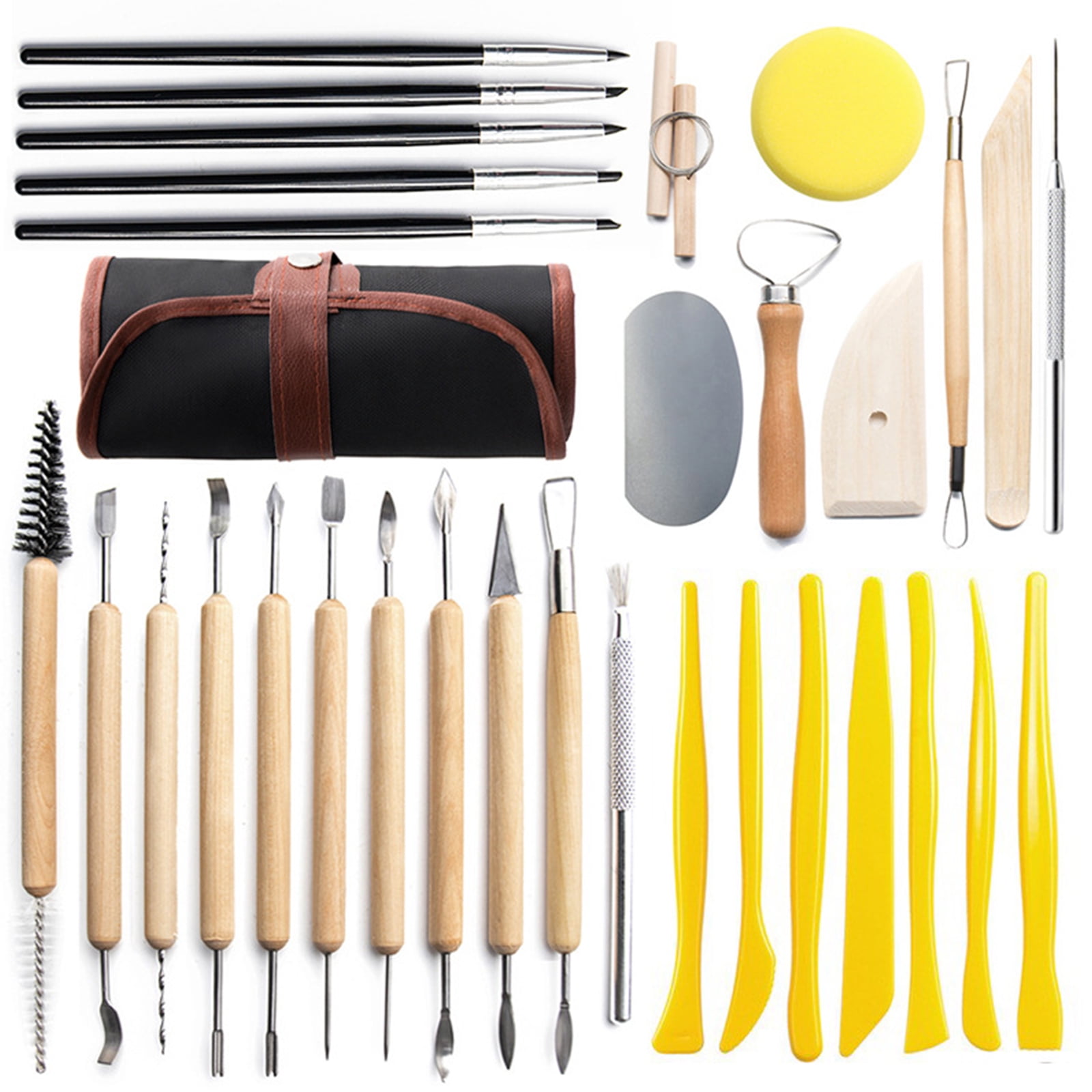 31pcs Pottery Sculpting Tools Ceramic Shapers Clay Carving Tools Set ...