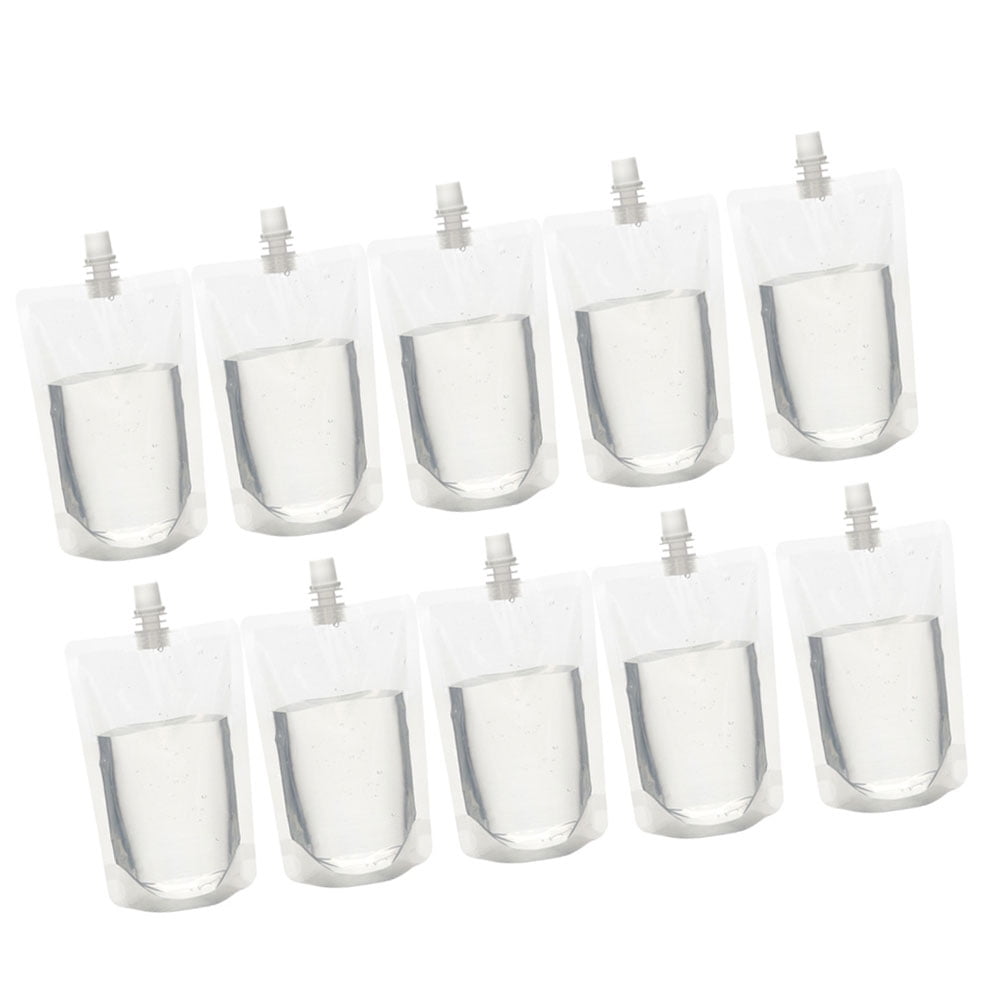 OUNONA Transparent Plastic Drinking Flasks for Storage Reusable ...