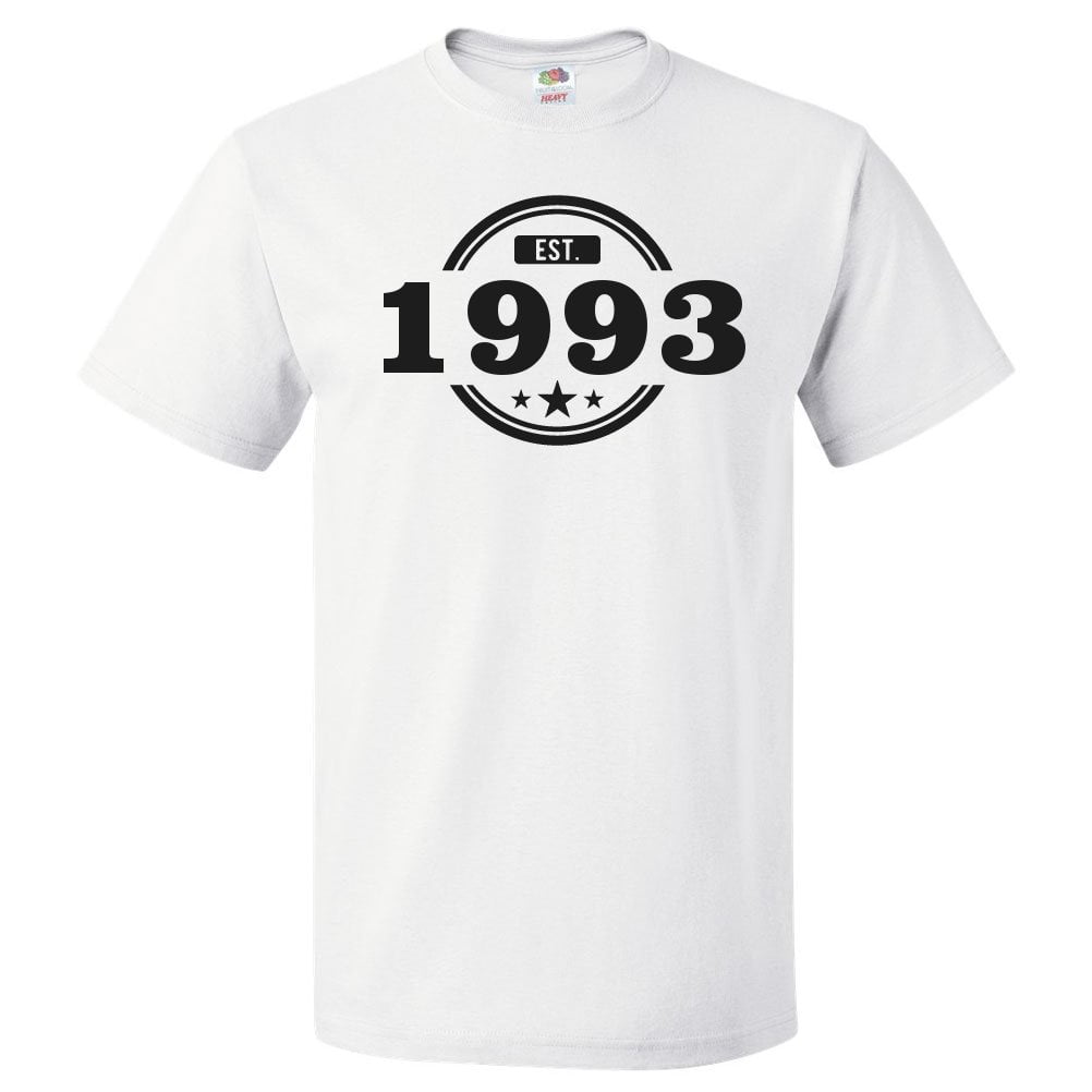32nd Birthday Gift For 32 Year Old Established 1993 T Shirt - Walmart.com