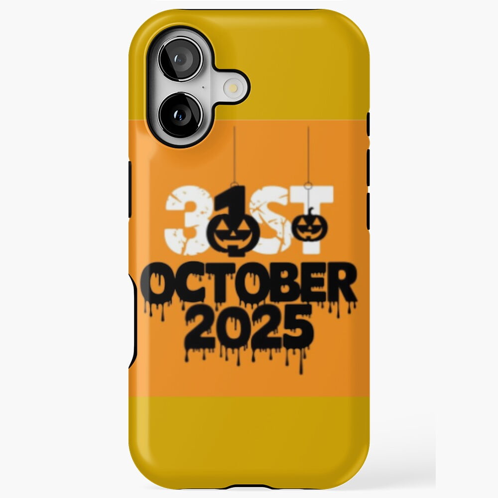 31st October 2025 Countdown Pumpkin Design iPhone Case 17 to 11 Pro Max ...
