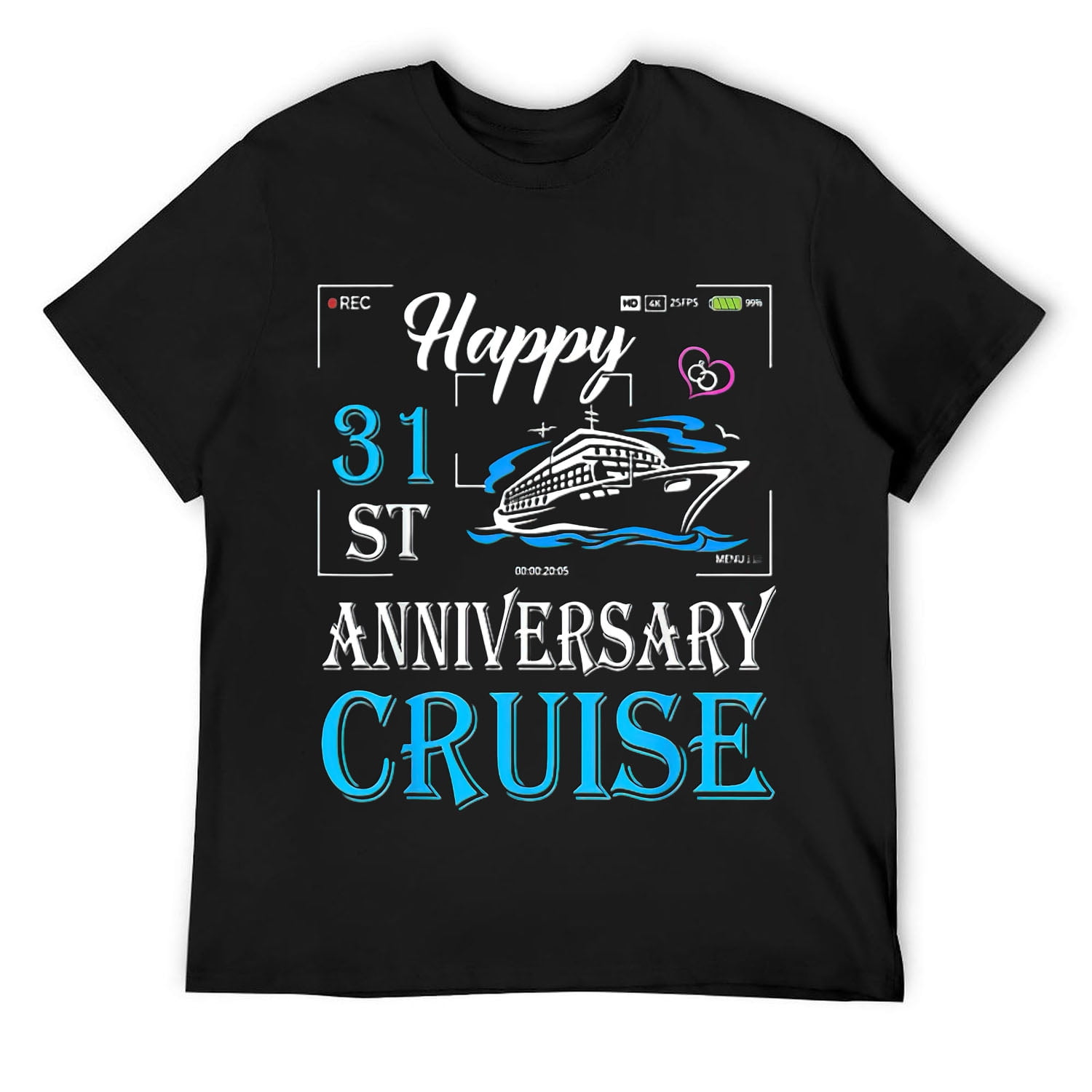 31st Wedding Anniversary - Happy 31st Anniversary Cruise T-Shirt ...