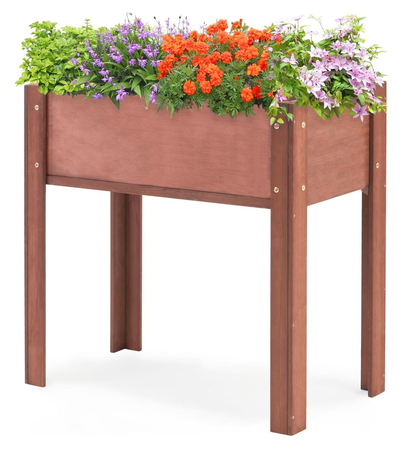 31x16x31 inch Raised Garden Bed with Legs, Elevated Wooden Planter Box ...