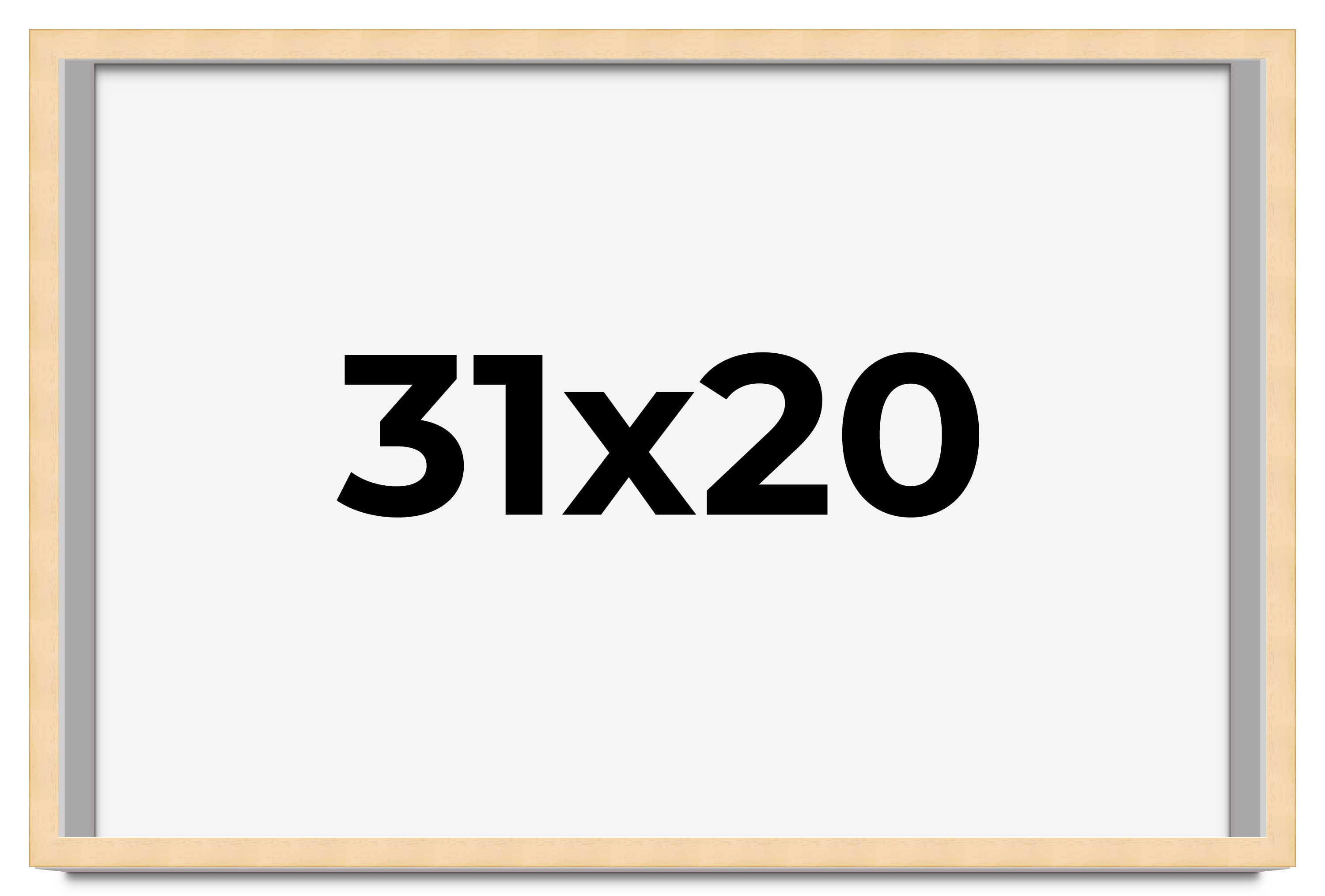 31x20 Frame Beige Real Wood Picture Frame Width 0.75 inches | Interior ...