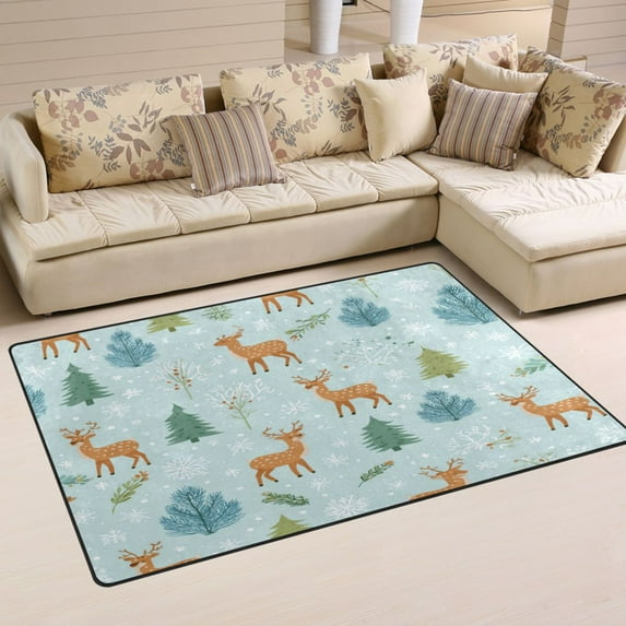 31x20in Area Rug Machine Washable Floor Mats Skid-Resistant Backing ...