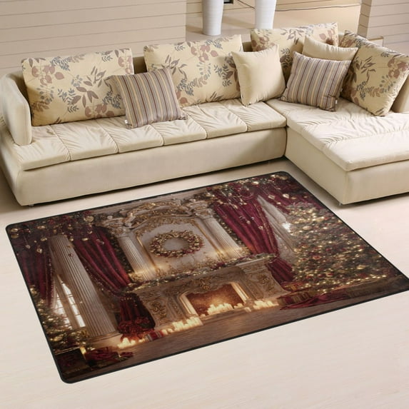 31x20in Area Rug Machine Washable Floor Mats Skid-Resistant Backing ...