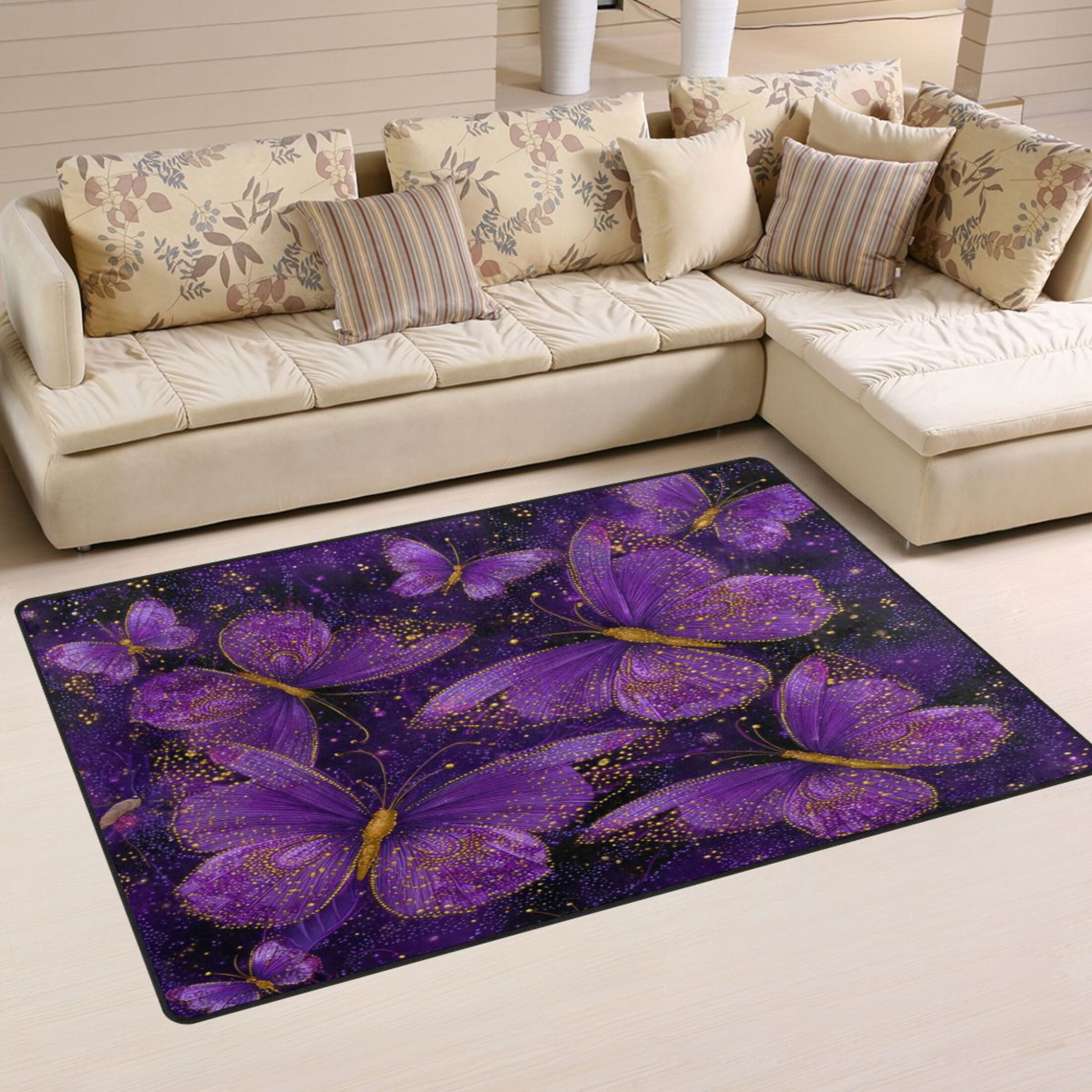 31x20in Area Rug Machine Washable Floor Mats Skid-Resistant Backing ...