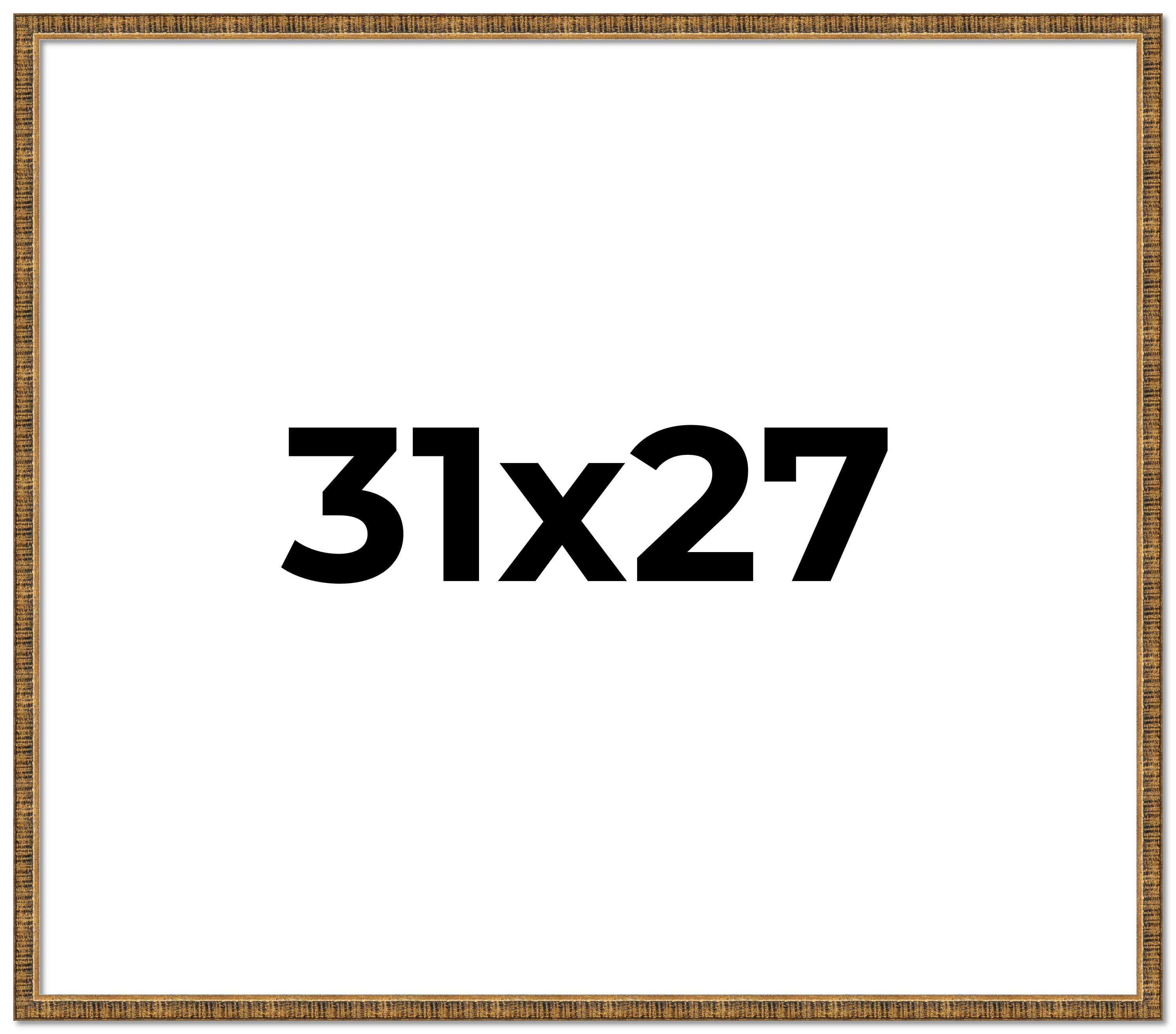 31x27 Frame Gold Solid Wood Picture Frame - Complete Modern Photo Frame ...