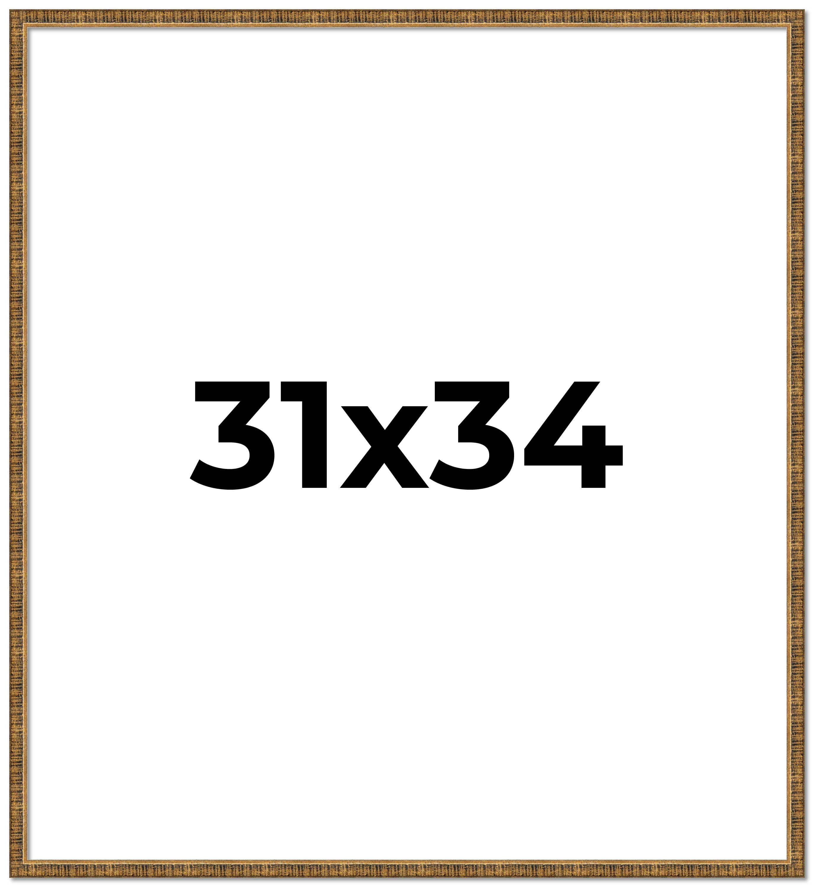 31x34 Frame Gold Solid Wood Picture Frame - Complete Modern Photo Frame ...