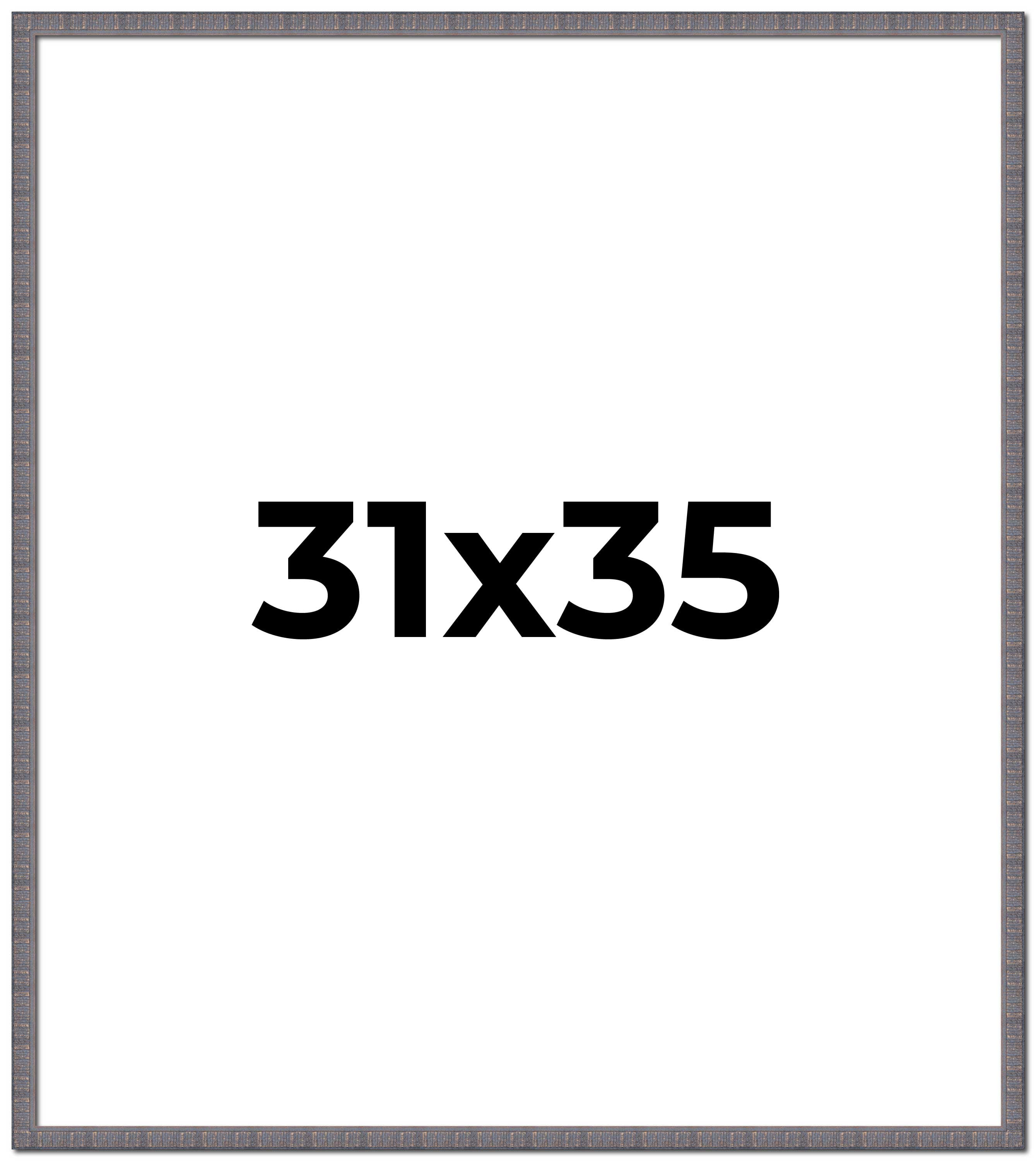 31x35 Frame Slate Blue Distressed Rustic Solid Wood Picture Frame | 0. ...