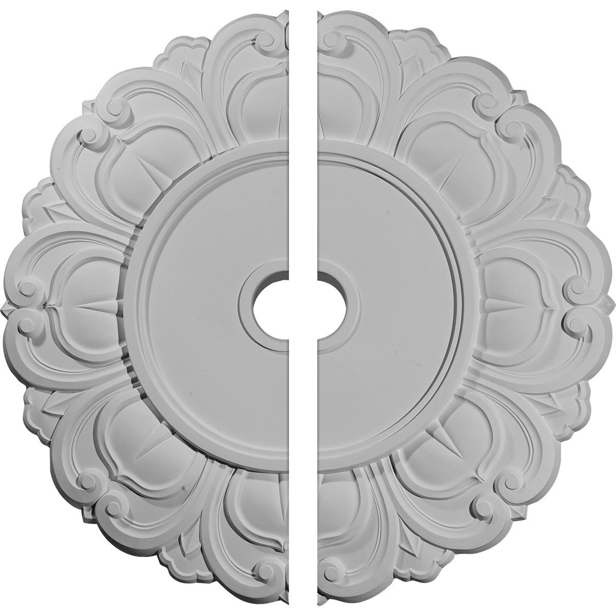 32 1/4"OD x 3 5/8"ID x 1 1/8"P Angel Ceiling Medallion, Two Piece (Fits ...