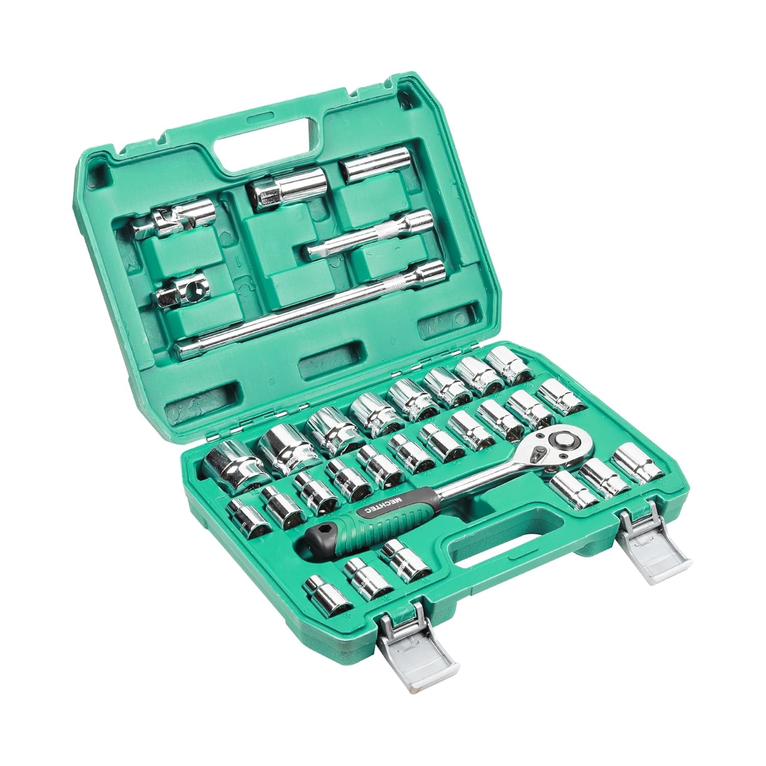 32 In 1 Heavy Duty Socket Set 1-2" Chrome Vanadium Steel | Ratchet ...