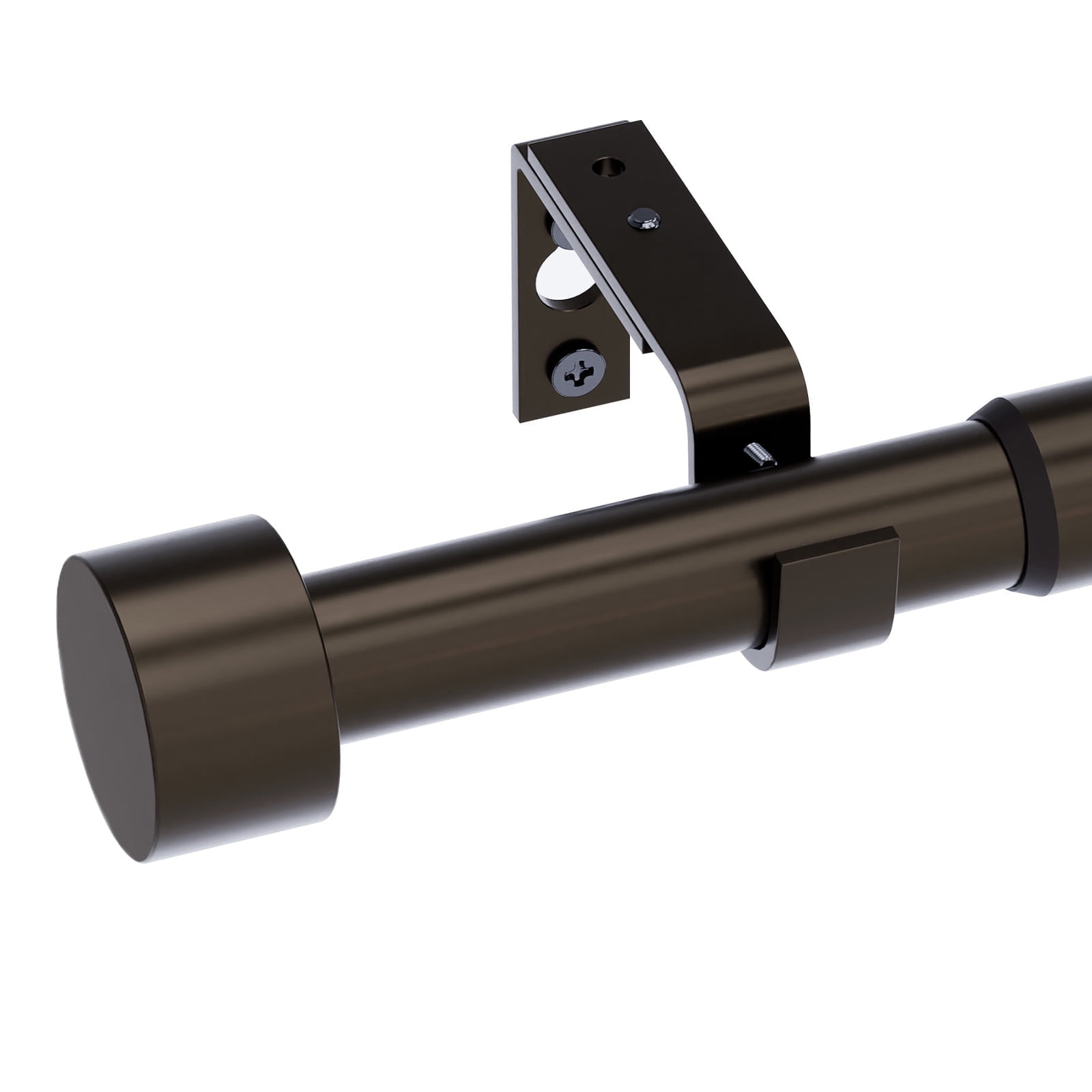 32"-144" Curtain Rods,1 inch Diameter Single Curtain Rod Set,Heavy Duty ...