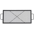 32×15 Inch X-Marks Fire Pit Cooking Grill Grate, Portable Outdoor ...
