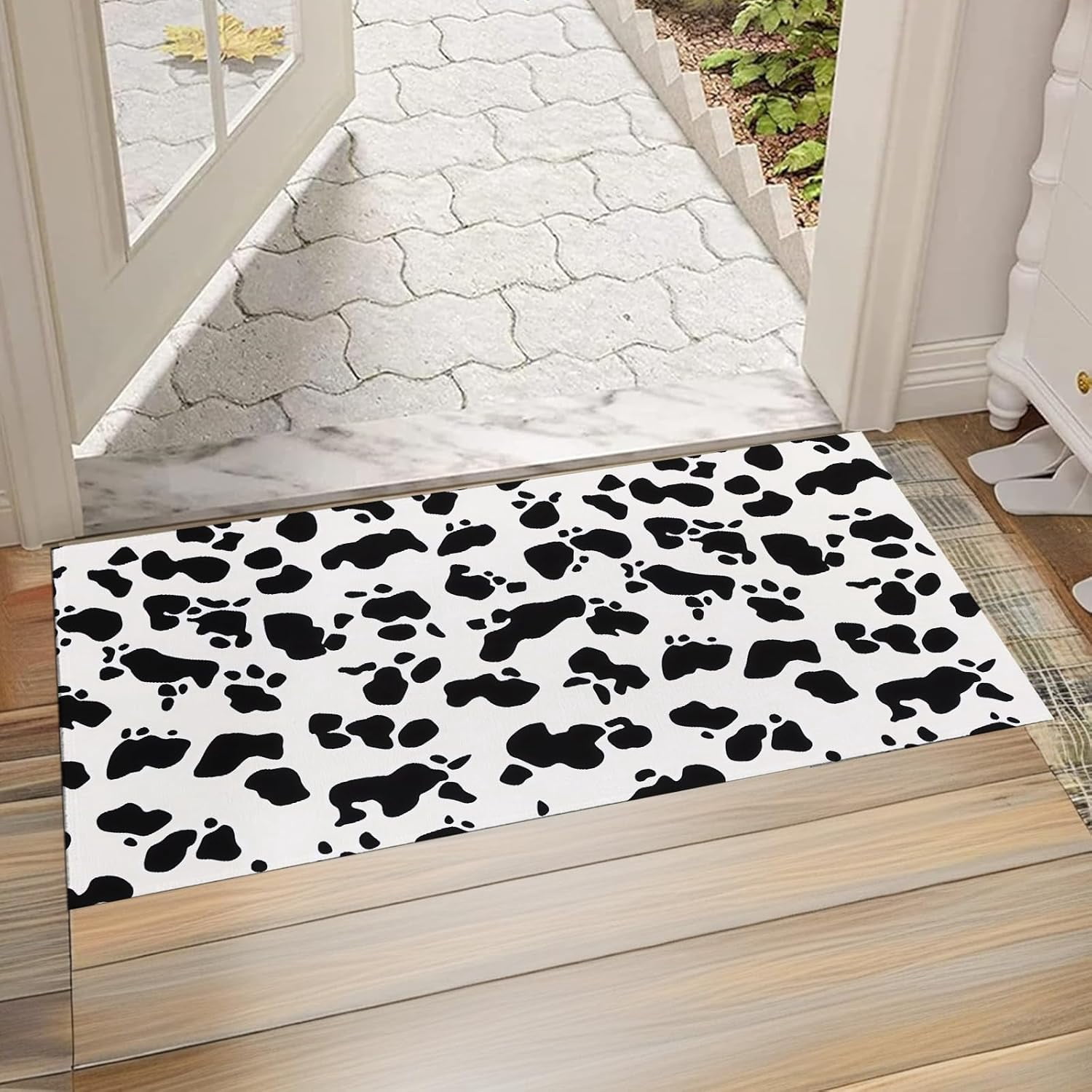 32*20inches Cow Print Front Door Mat Outside Entrance, Indoor Door Mat ...